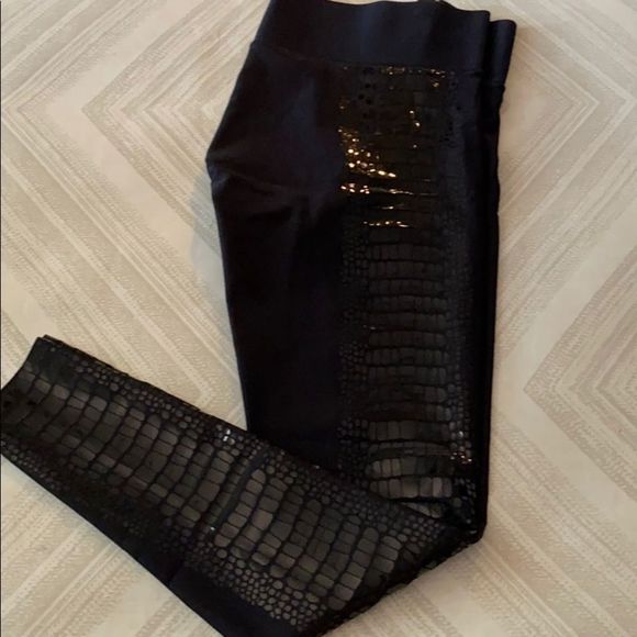 ultracor | Pants & Jumpsuits | Ultracor Black On Blackpatent Python ...